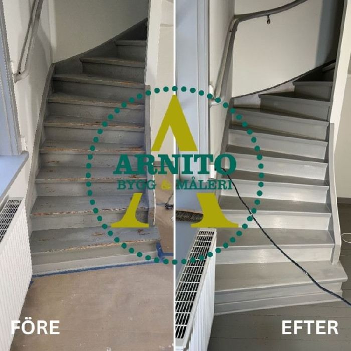 Professionell Trapprenovering och Målning av Trappor - Arnito Bygg och ...